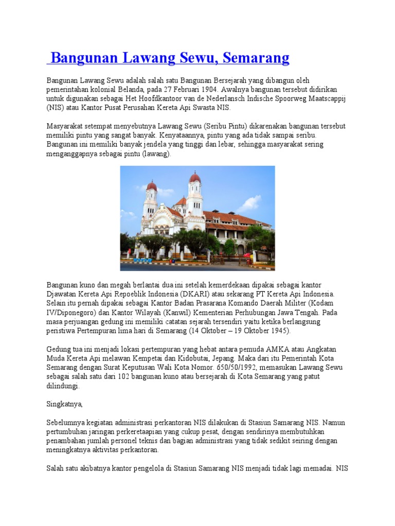 Exploring the Hidden Gems of Semarang: A Comprehensive Guide to the ...